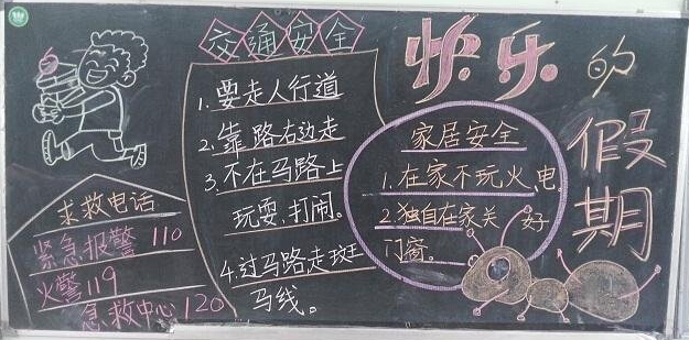 2020年小学快乐暑假黑板报图片大全 深圳学而思1对1